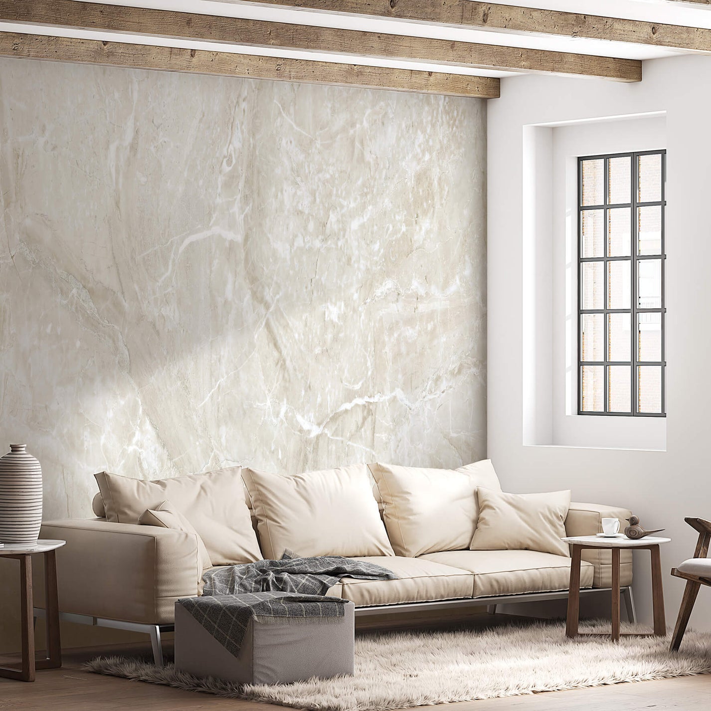 Fototapete Marmor Stein pastell beige – Premium Vlies (180g/m² ...