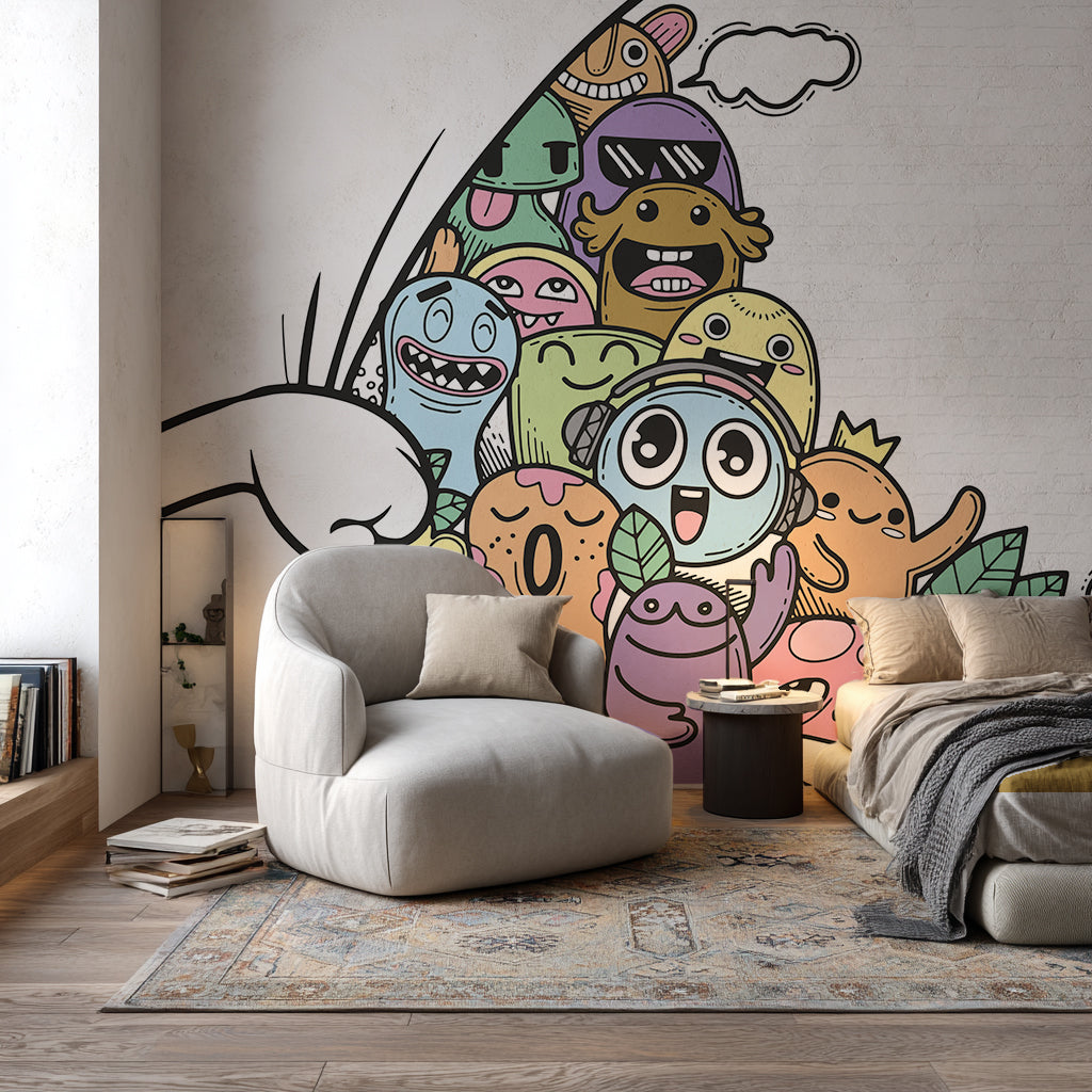 Designtapete Hidden Doodle – Unik Nordic