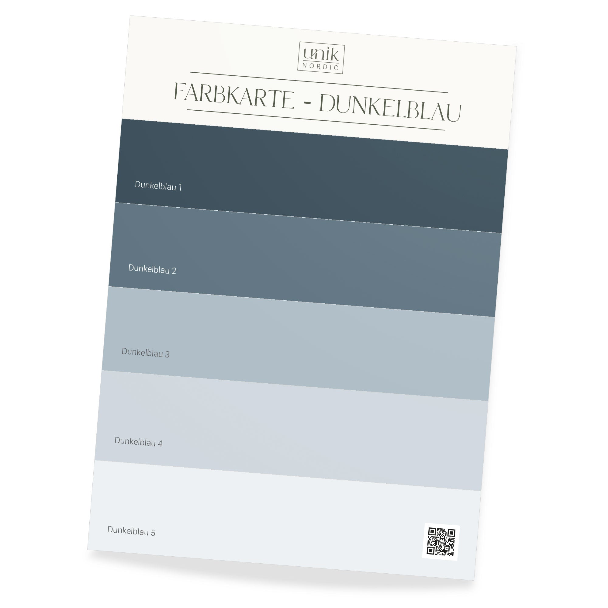 Dark blue color chart – Unik Nordic