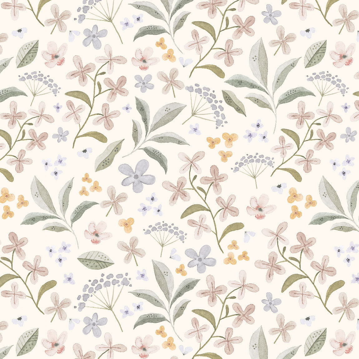 Kindertapete Zarte Blütenwelt – Premium-Vlies (180g/m²) | kinderleicht ...